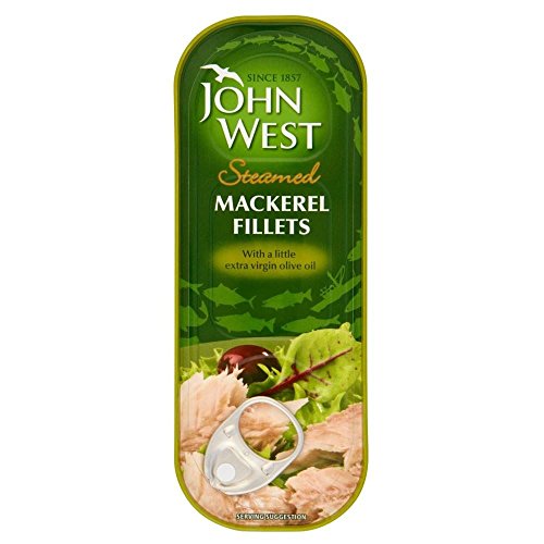 John West Steam Cooked Mackerel Fillets Olive Oil 110g – ISE Forest and ...