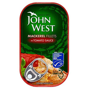 John West Mackerel Fillets in Tomato Sauce (125g) - Pack of 6 – ISE ...