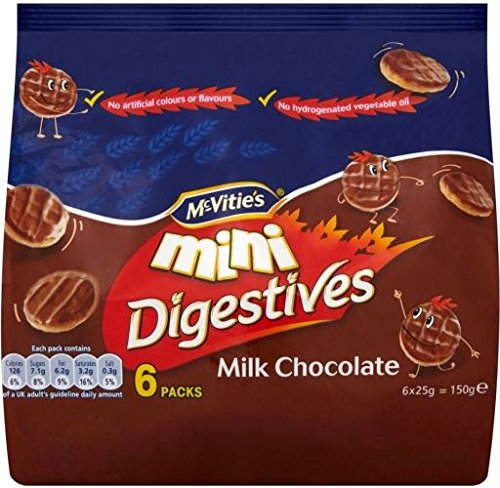 McVitie's Mini Digestives - Milk Chocolate (6x25g) - Pack of 6 – ISE ...
