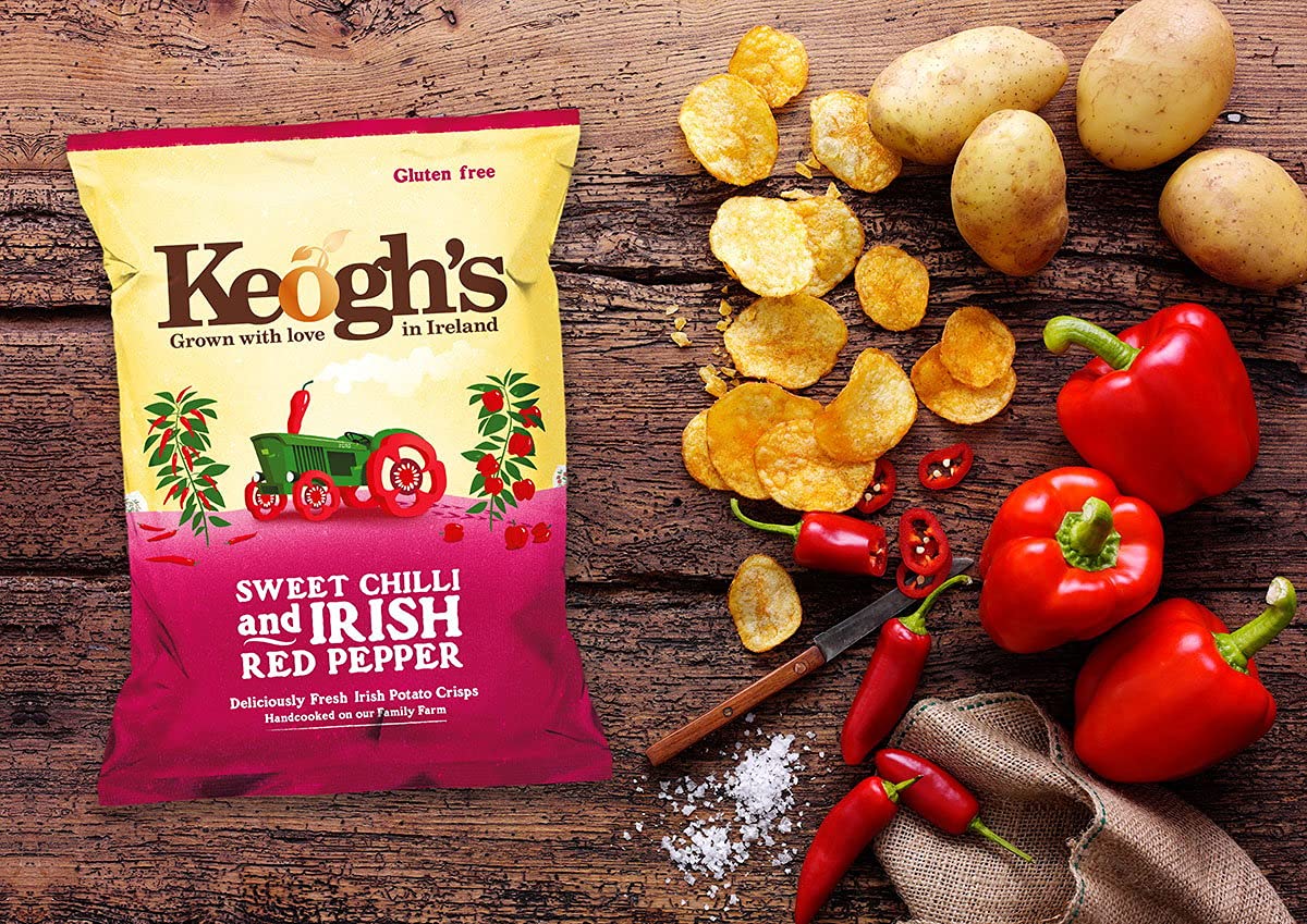 Keogh's Sweet Chilli and Irish Red Pepper Crisps 50g – ISE Forest and ...