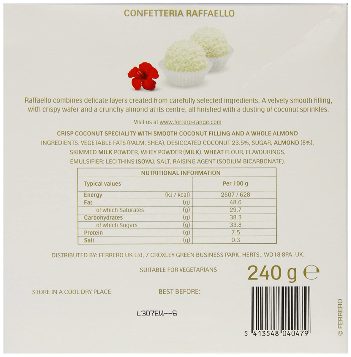 Ferrero Rocher - Raffaello 24 Pieces - 240g – ISE Forest and Garden